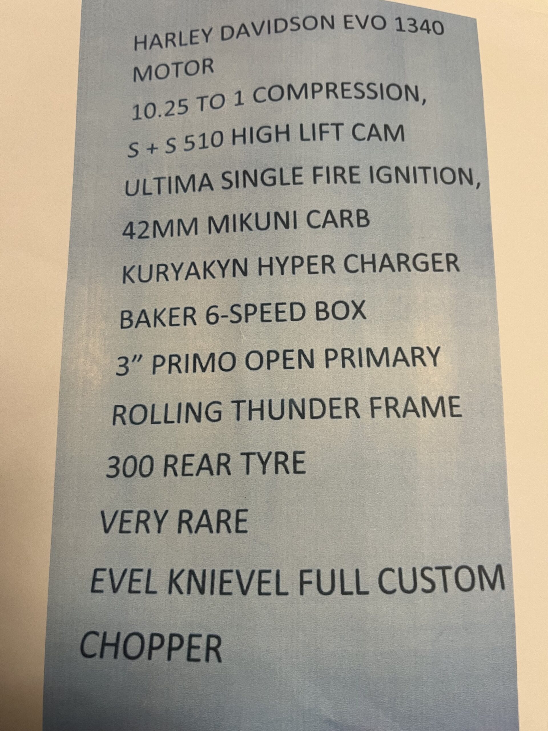 custom chopper by Evil and Robbie Knievel | Motorcycles To Go